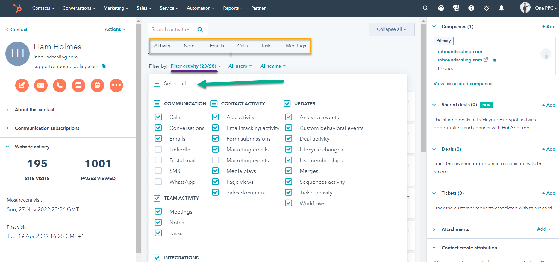 Understanding Activities in the HubSpot CRM